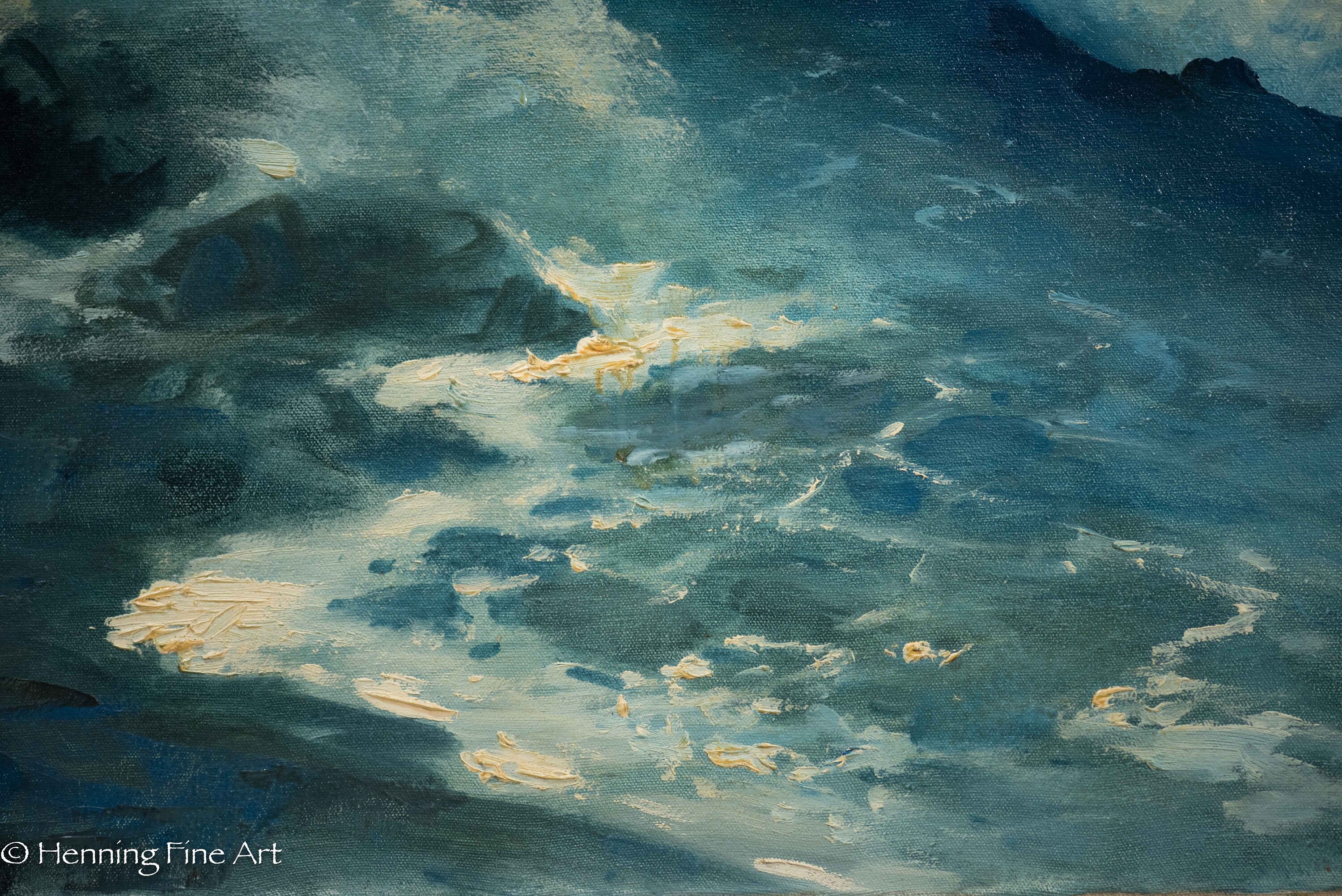 Beautiful Crispin Lopez Oil Painting Dynamic Sea Scape Signed - Etsy