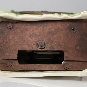 Antique Gilbert 438 Porcelain Case Clock, Beautiful Green W/ Original ...