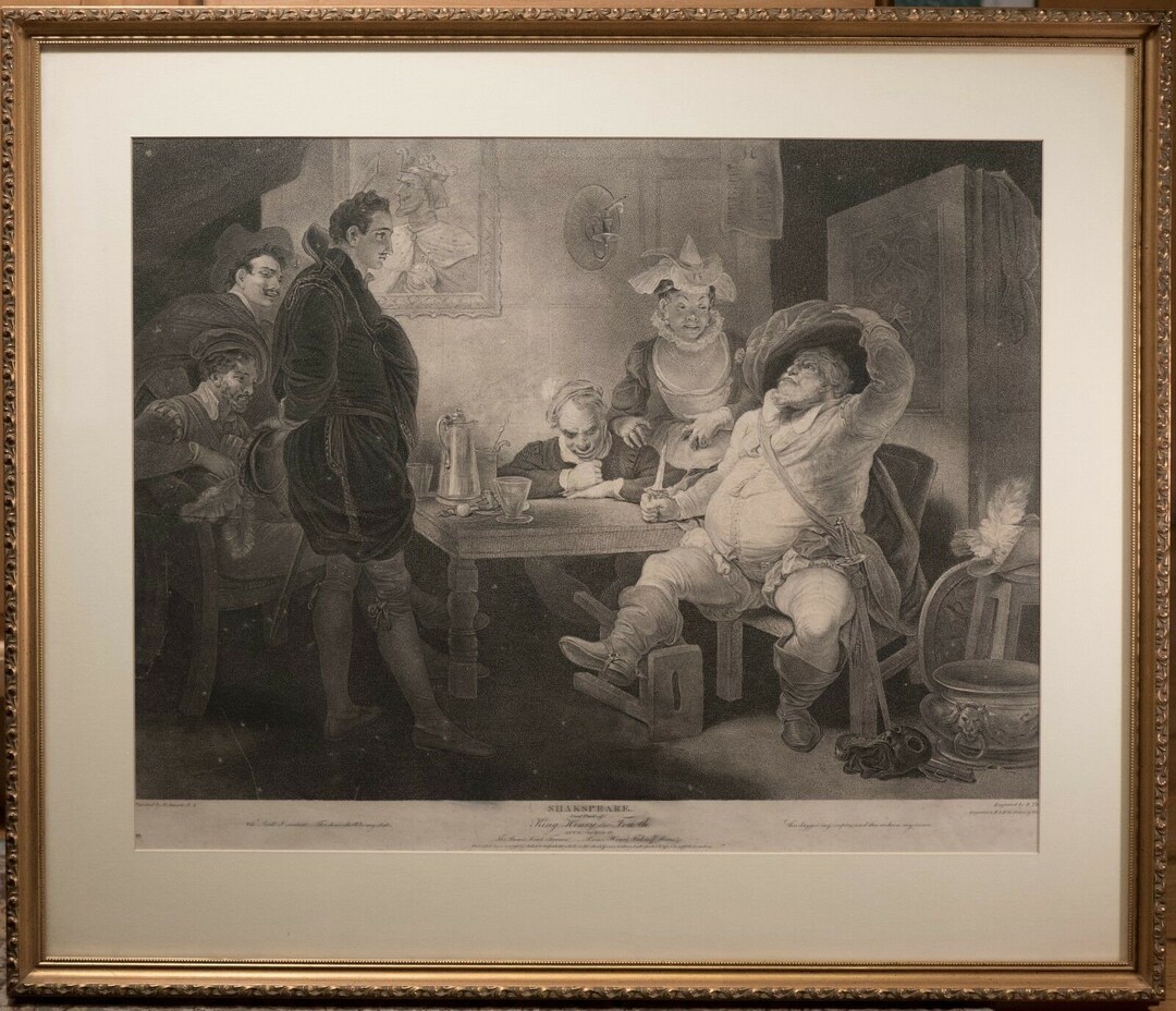Antique Shakespeare King Henry Engraving by Robert Thew 18th Cent ...