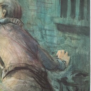 Stunning Original Illustration Drawing of Police Officer & Criminal W ...