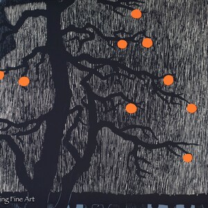 Beautiful Large Japanese Screen Print From Red Lantern Shop Kyoto 1976 ...