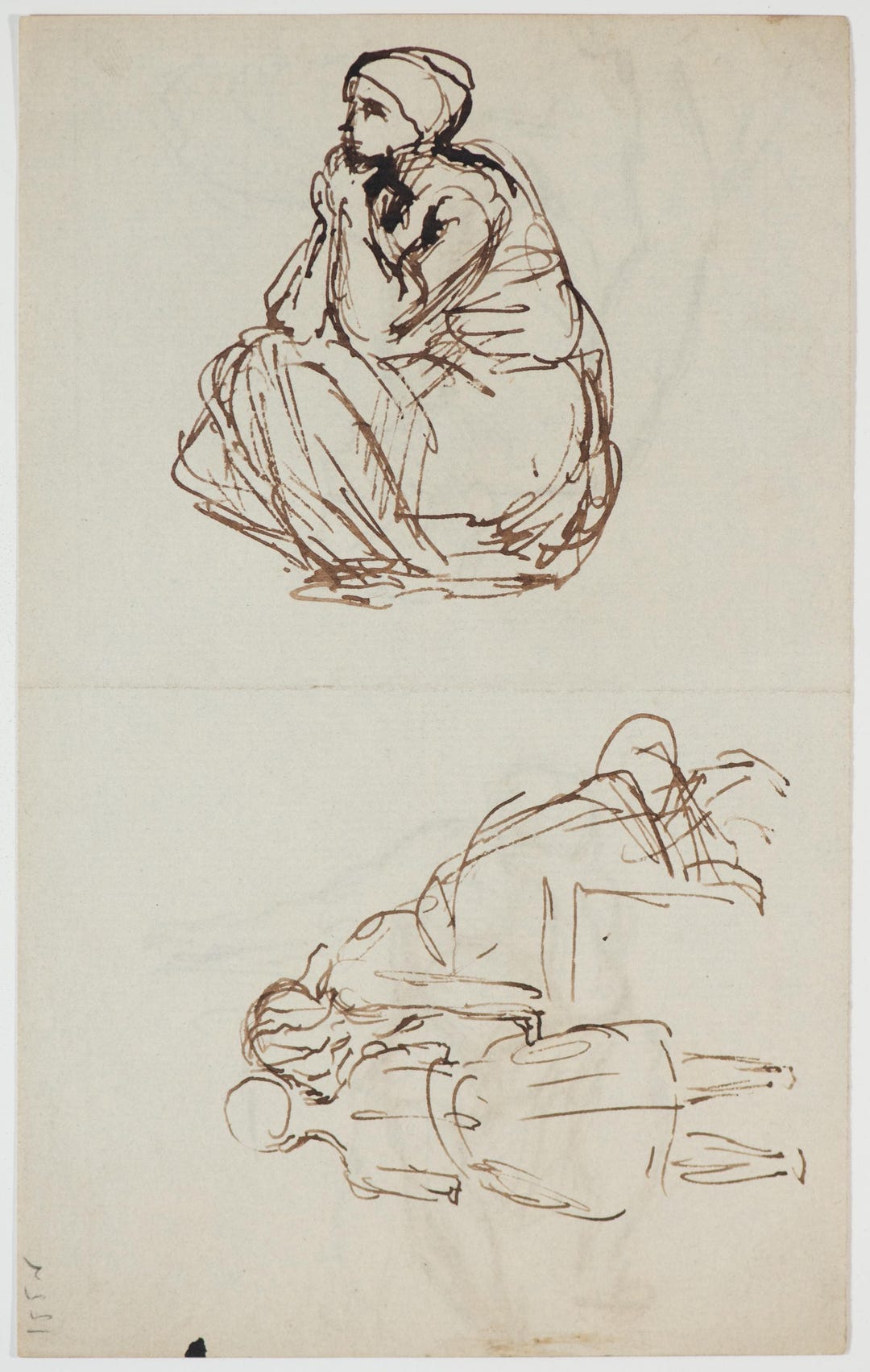Antique 19th Century Figural Sketches in Ink, Beautiful & Skillful! - Etsy