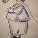 Kurt Wiese Original Illustration of Chinese Man, Signed, Framed & Fine ...