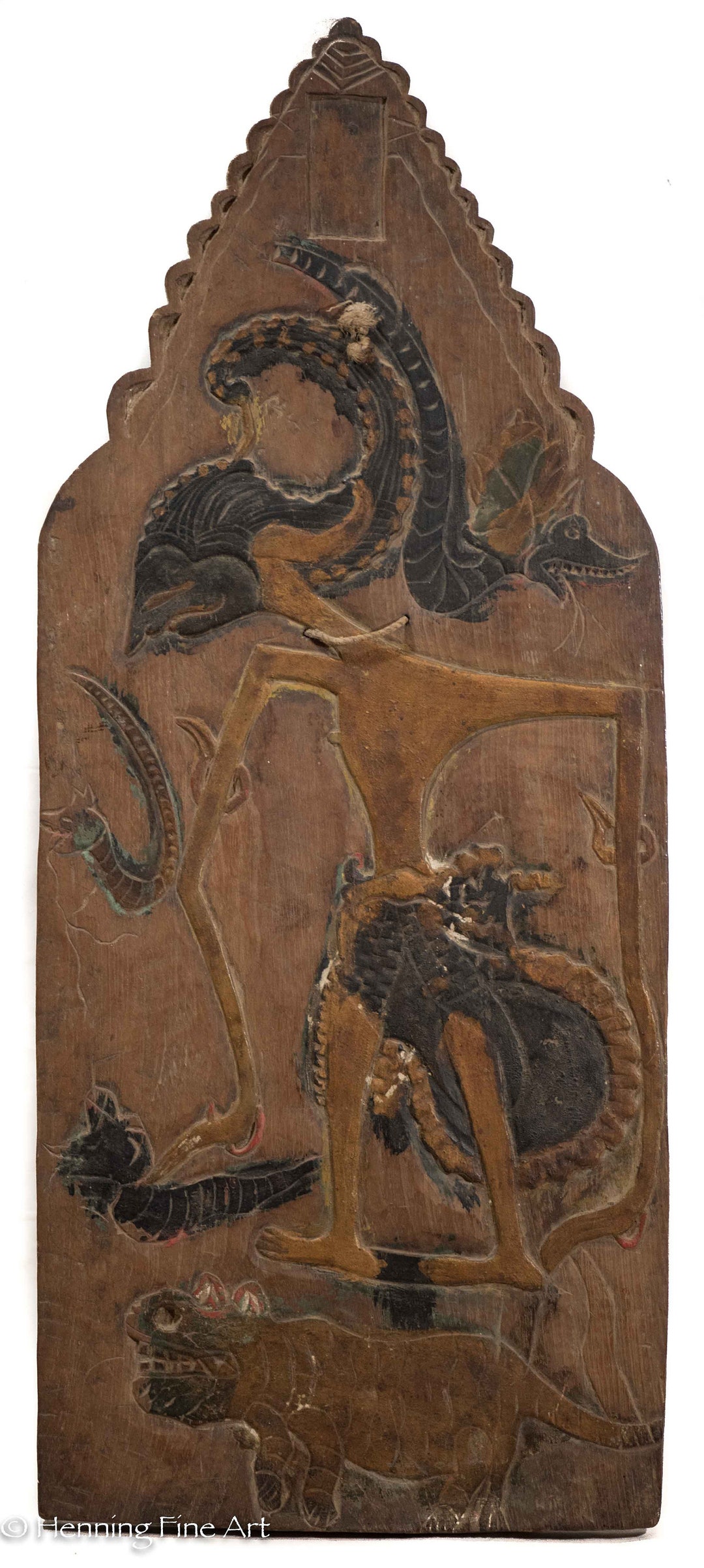 Beautiful Antique Carving of Gatot Kaca Ancient Indian Mahabharata ...