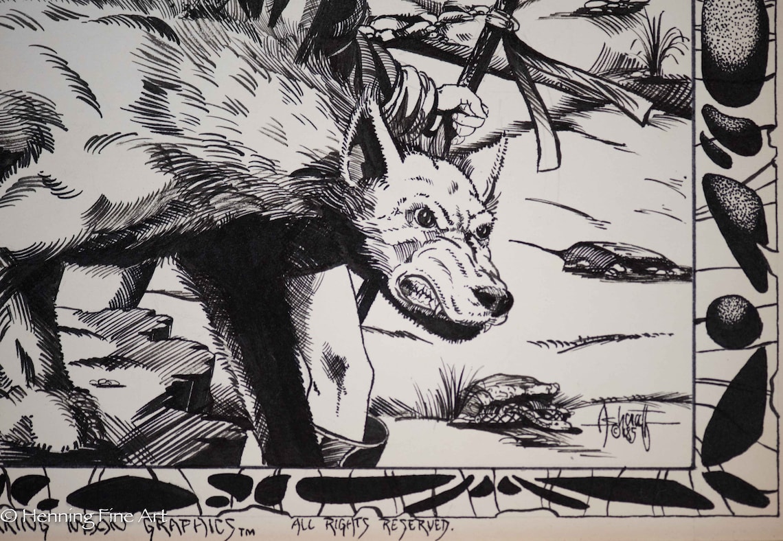 Robert Ashcraft Original Ink Drawing Science Fiction Fantasy - Etsy