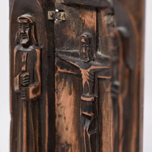Rare Folk Art Christ Triptych Wood Carved Relief Sculpture - Etsy