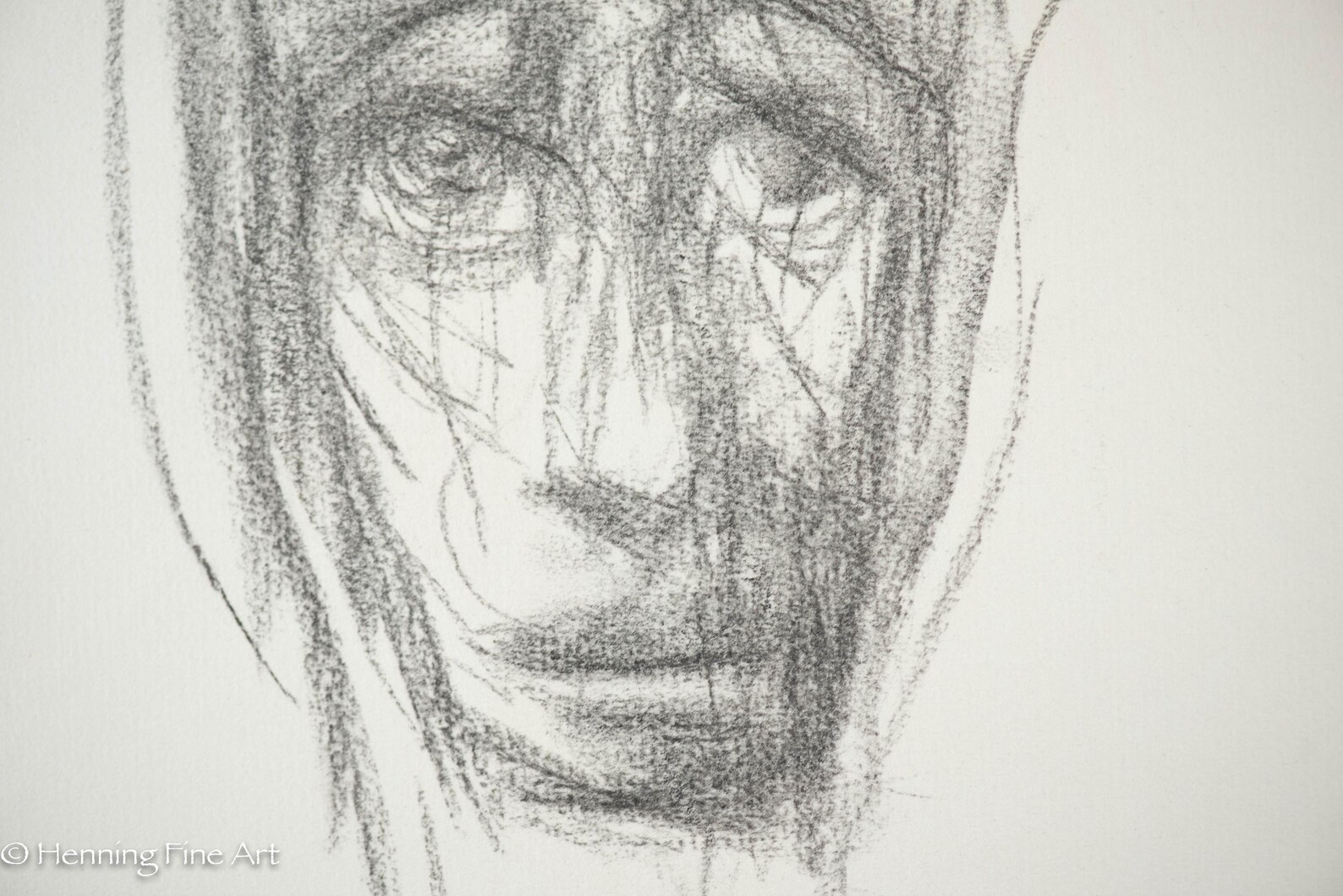 Fascinating & Complex Portrait W/ Pencil Inscriptions - Etsy