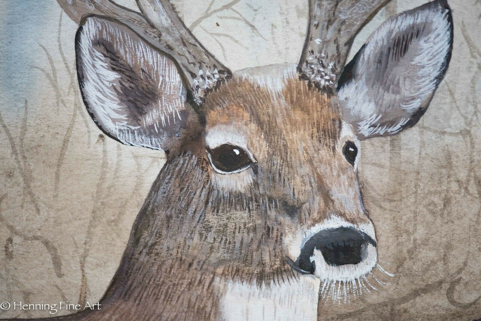 William Rodgers Jr. Original Gouache Painting Winter Snow - Etsy