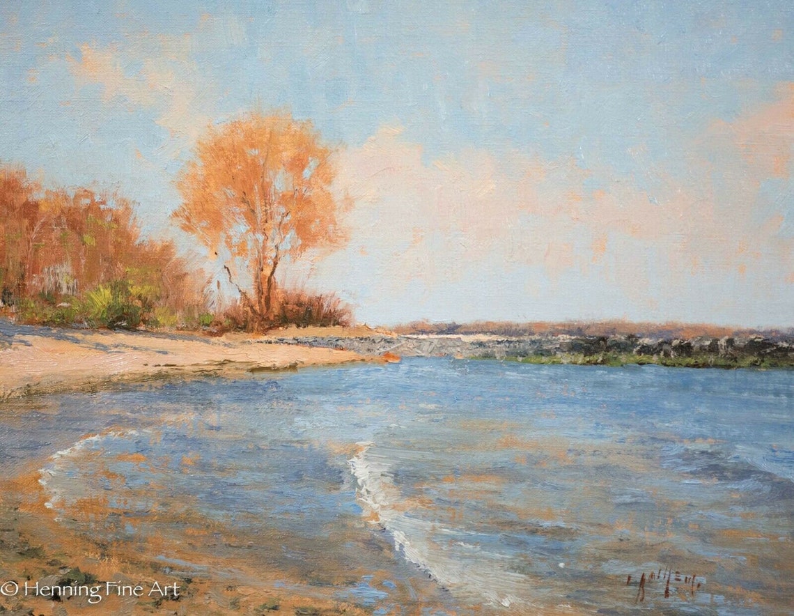 Stunning Impressionist Oil Painting Landscape by Paul Bachem - Etsy