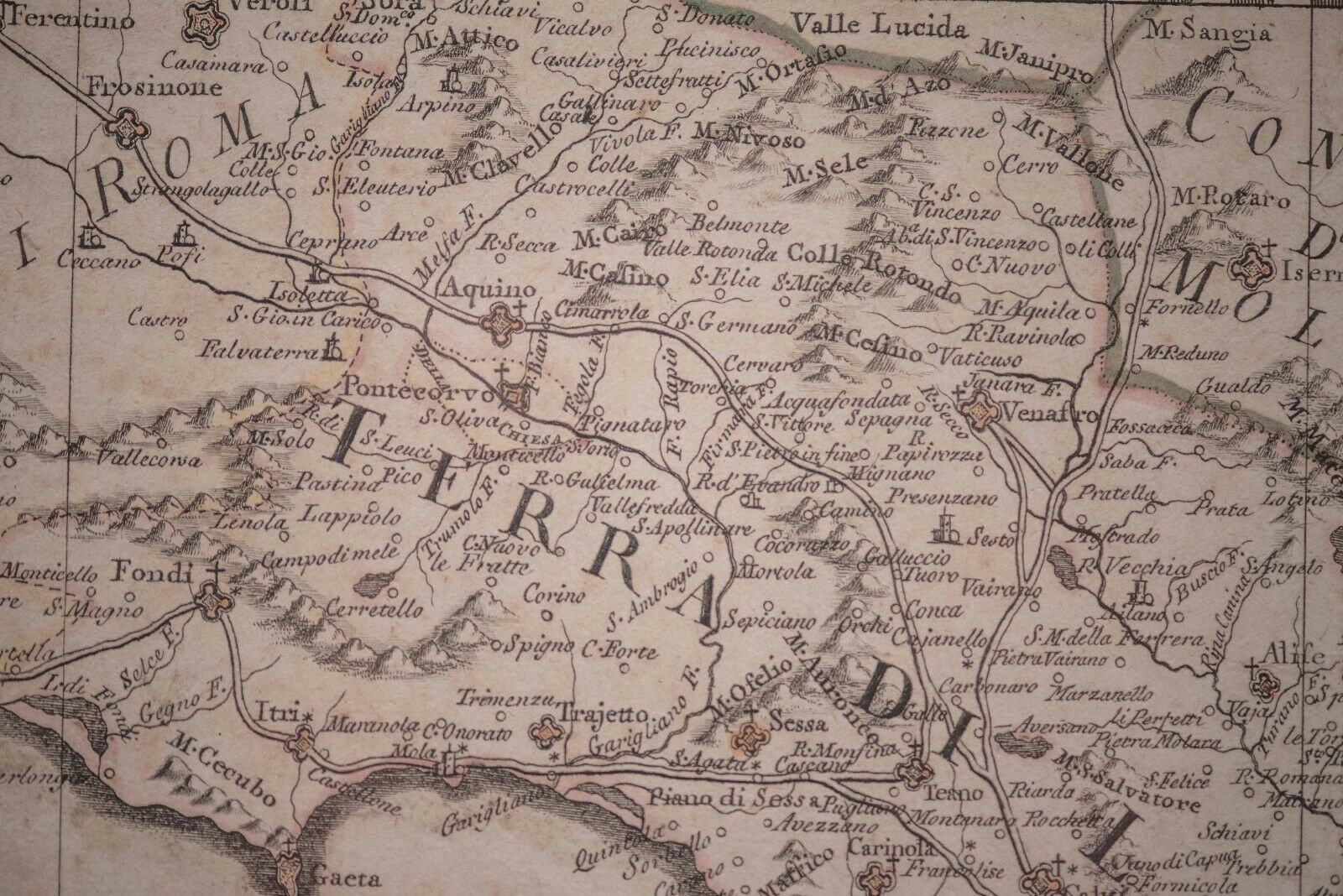 Giovanni Maria Cassini Antique Map of Rome 1790 Framed & | Etsy