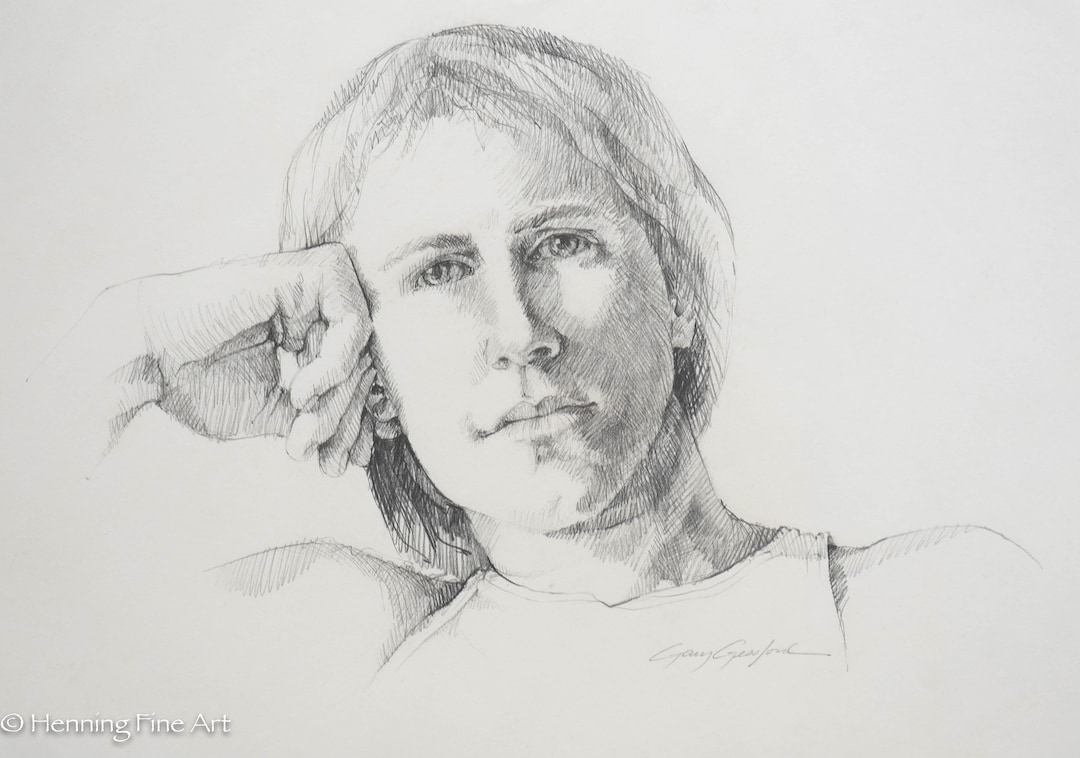 Beautiful Portrait by Florida Artist Gary Gessford Pencil Drawing ...