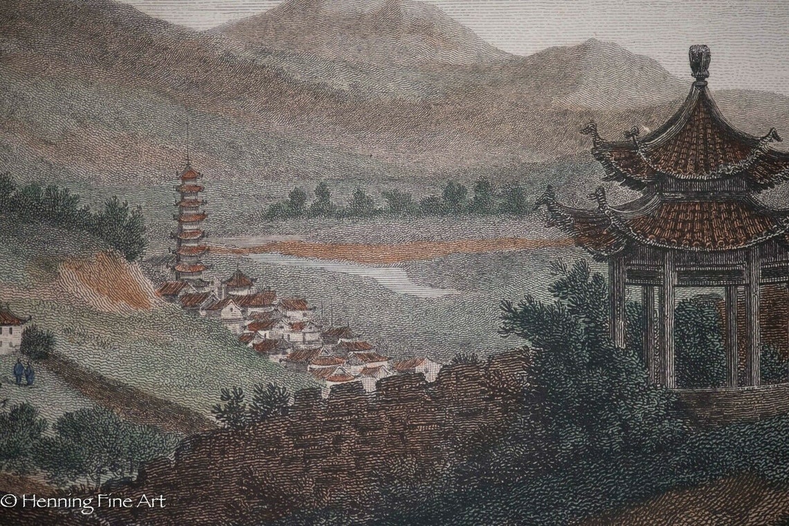 Antique Etching a View of Poo-ta-la or Great Temple Near - Etsy