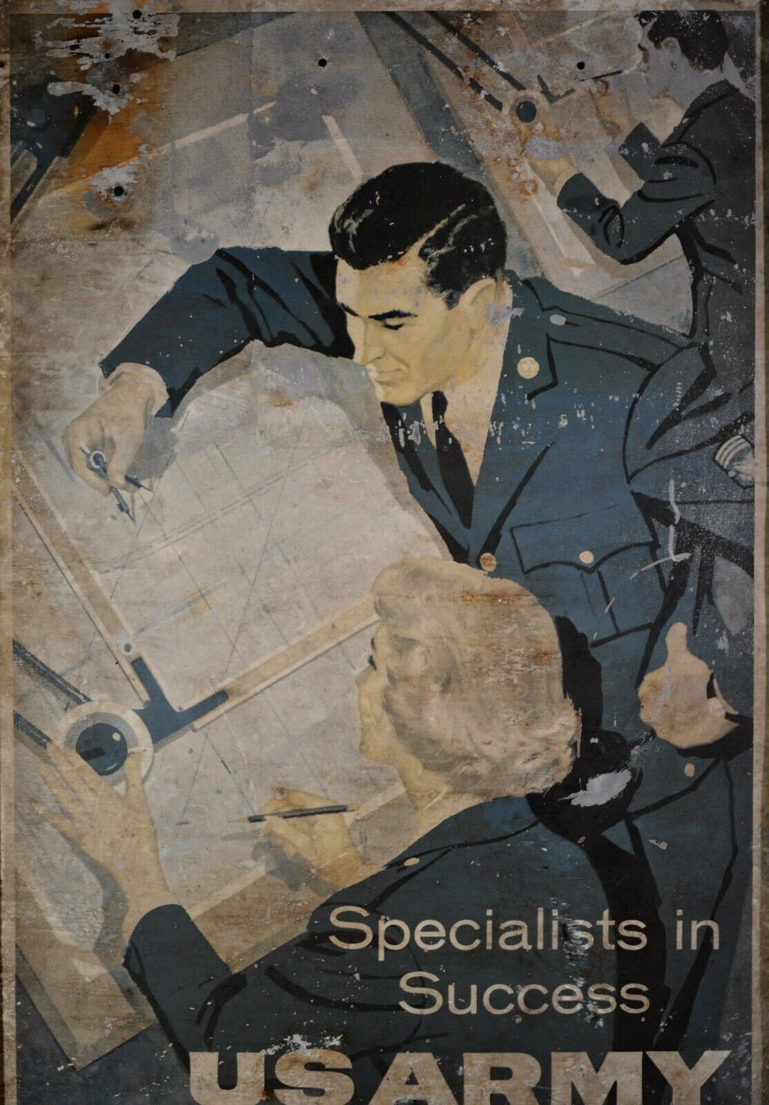 Extremely Rare WW2 U.S. Army Recruitment Lithograph on Tin | Etsy