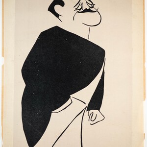 Antique Linocut by New Yorker Artist Al Frueh Titled wilton Lackaye ...