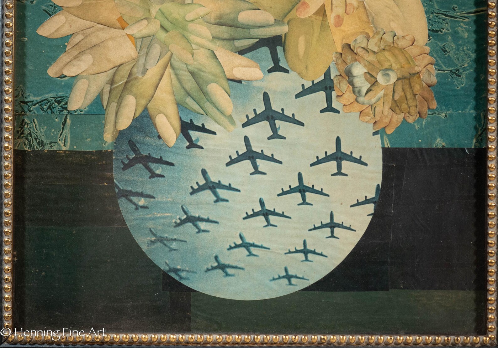 Beautiful George Ball Surrealist Collage Art Finger Bouquet Rare & Fine ...