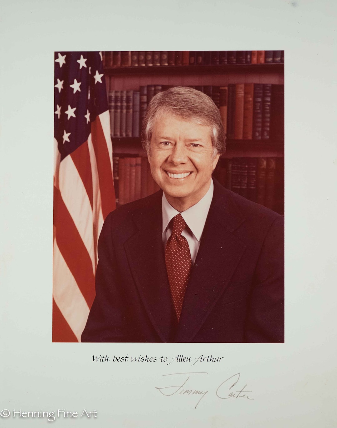 Jimmy Carter Hand Signed Presidential Photograph Excellent Condition ...