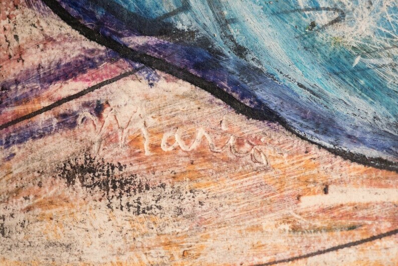 Mario Parial Original Painting young Girl With - Etsy