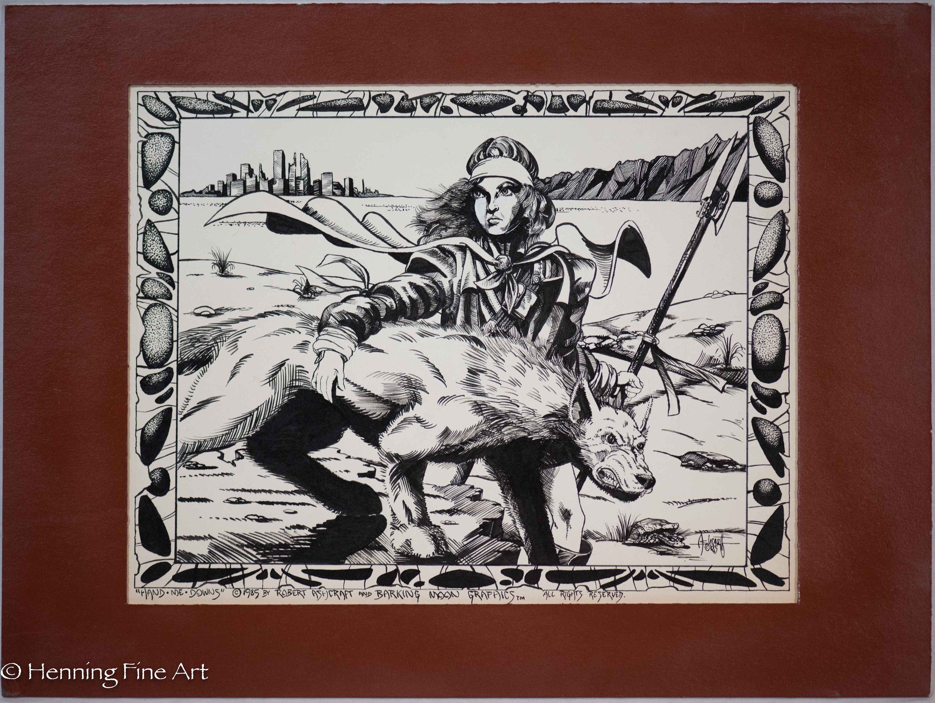 Robert Ashcraft Original Ink Drawing Science Fiction Fantasy ...