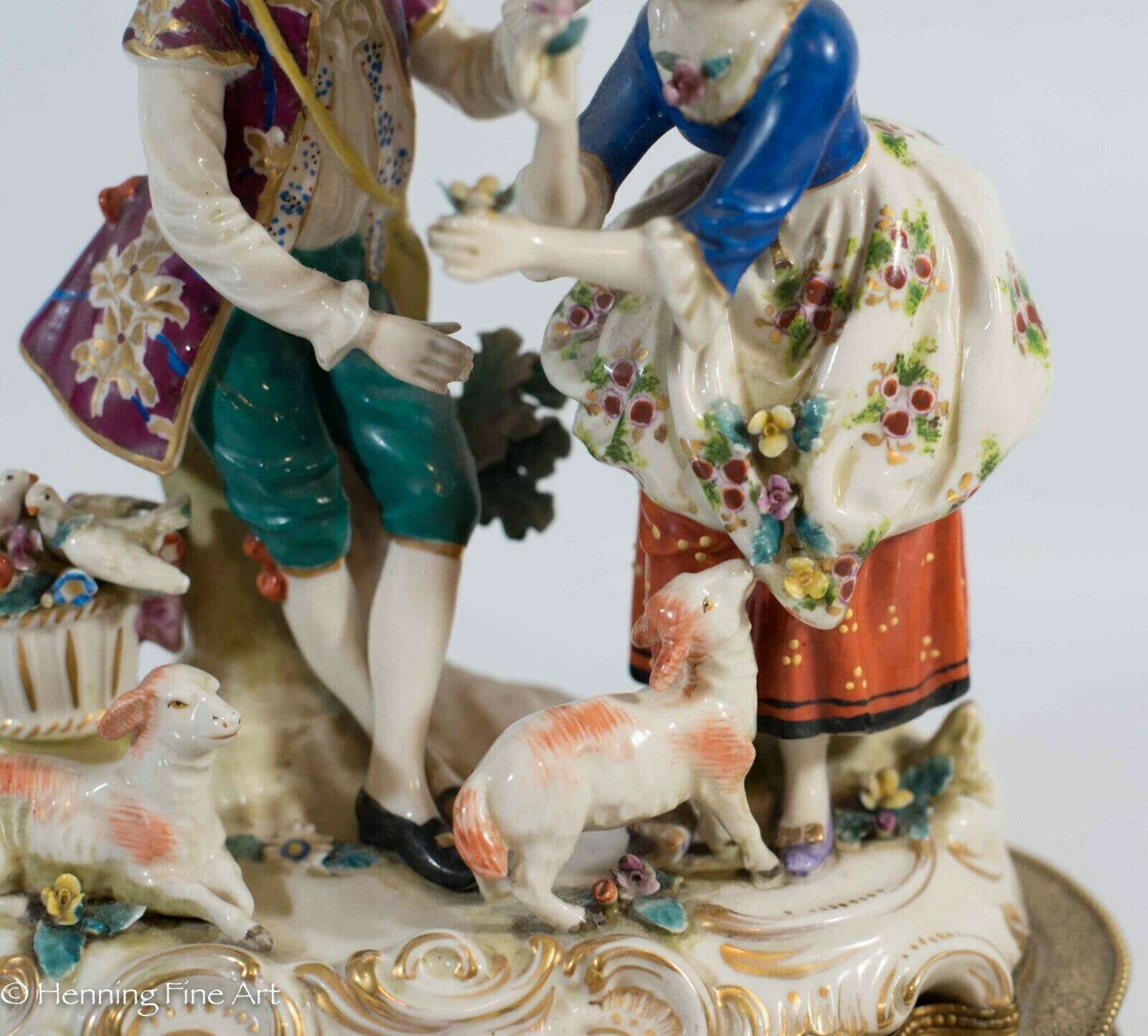 Antique Porcelain Victorian Figures Couple Music Box With - Etsy