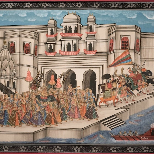 Indian Gopal Painting - Etsy