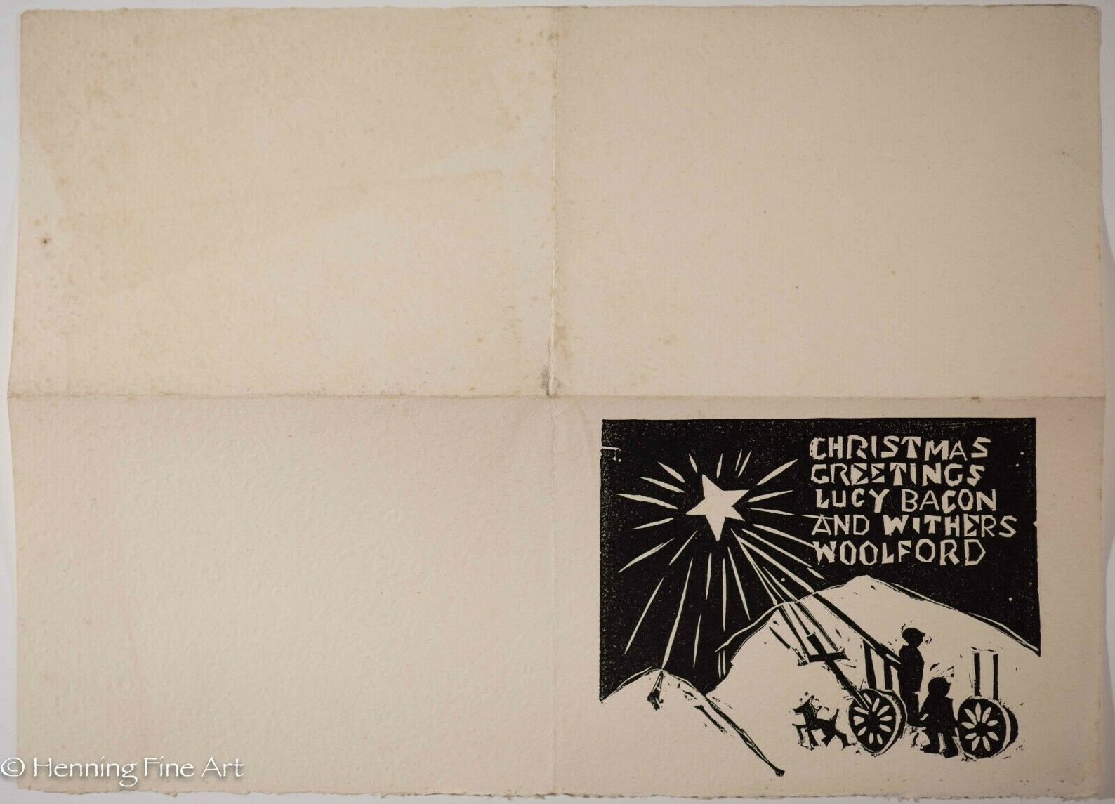 Lucy Bacon Santa Fe Christmas Card From Lucy Bacon's - Etsy