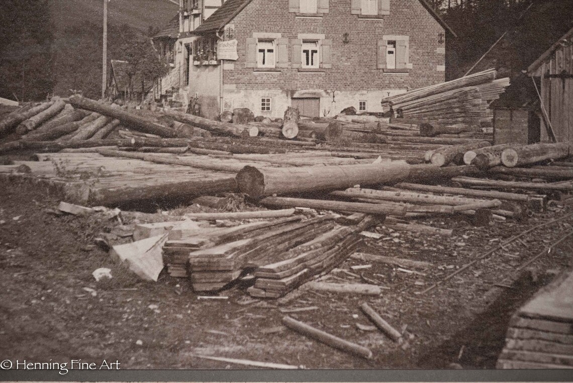 Antique Photograph of German Lumber Mill Mainhardt Germany - Etsy