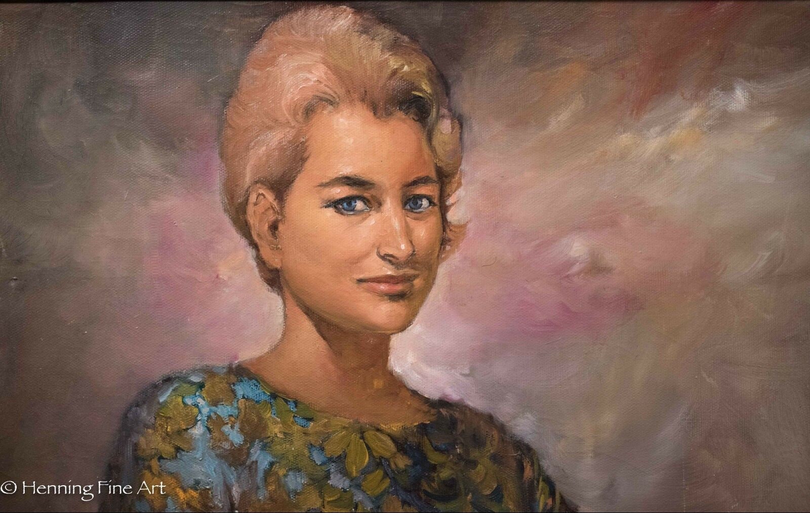 Rare Sambodja Oil Painting Female Portrait Listed Indonesian | Etsy