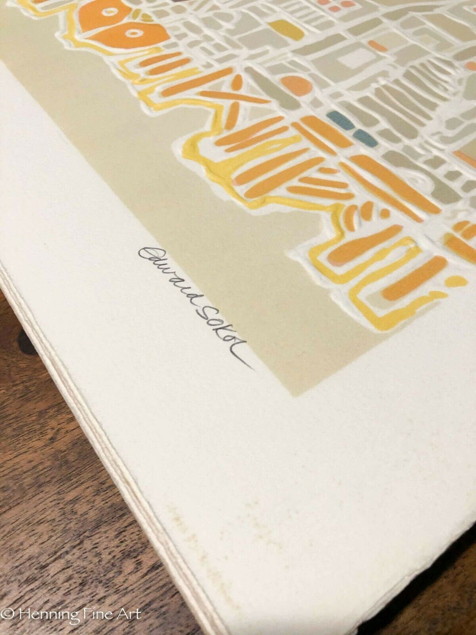 Edward Sokol Limited Edition Signed Embossed Serigraph | Etsy