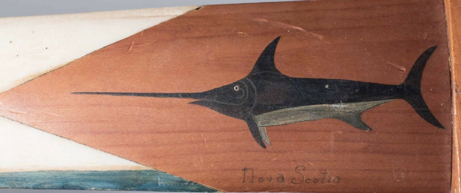 Antique Folk Art Swordfish Bill Sword W/ Hand Paintings From - Etsy