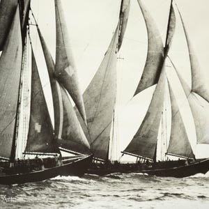 Beautiful Photograph "schooners Racing" by Wallace R. Macaskill, Lovely ...
