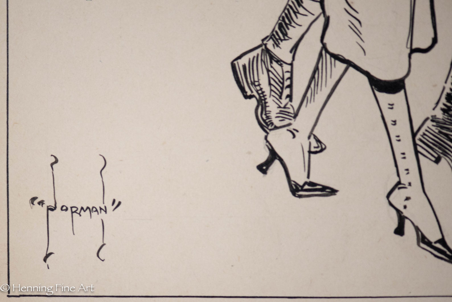 Beautiful Antique WWI Illustration Editorial Ink Drawing by - Etsy