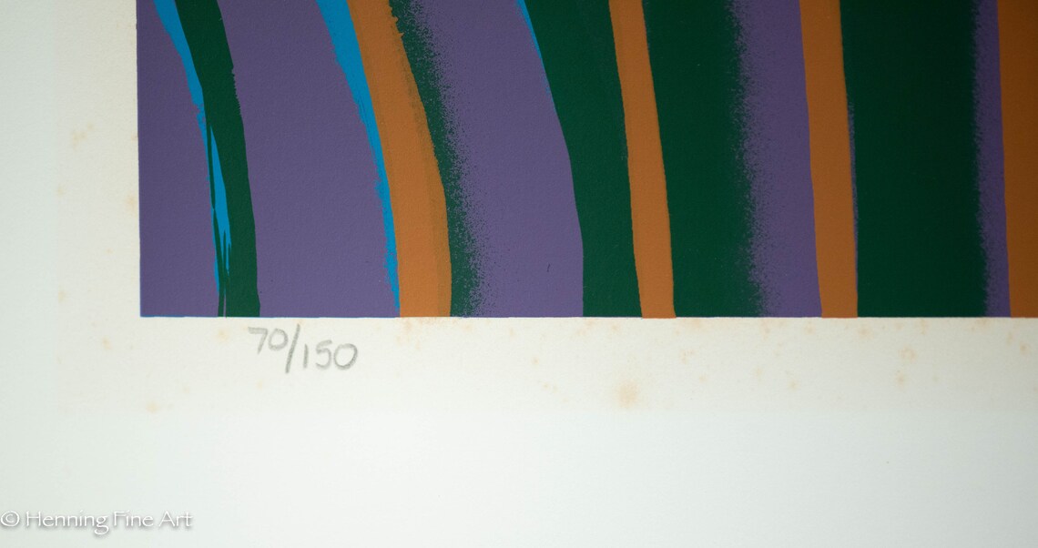 Beautiful David Utz Serigraph Magic Lake Wonderful Mountain Landscape ...