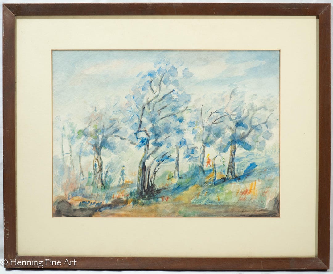 Fine Modernist Painting by Jennett Letts Rare Female Painter Colorful ...