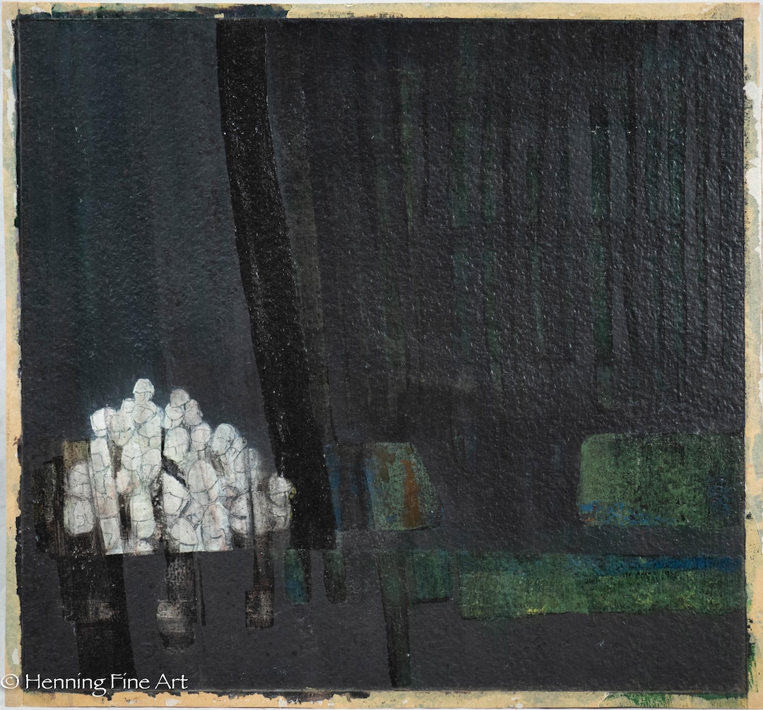 Stunning John Griffith Adams Mid Century Expressionist Oil Painting ...