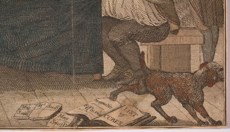 Magnetic Dispensary" Etching by Samuel Collings 1790, RARE, Scarce ...