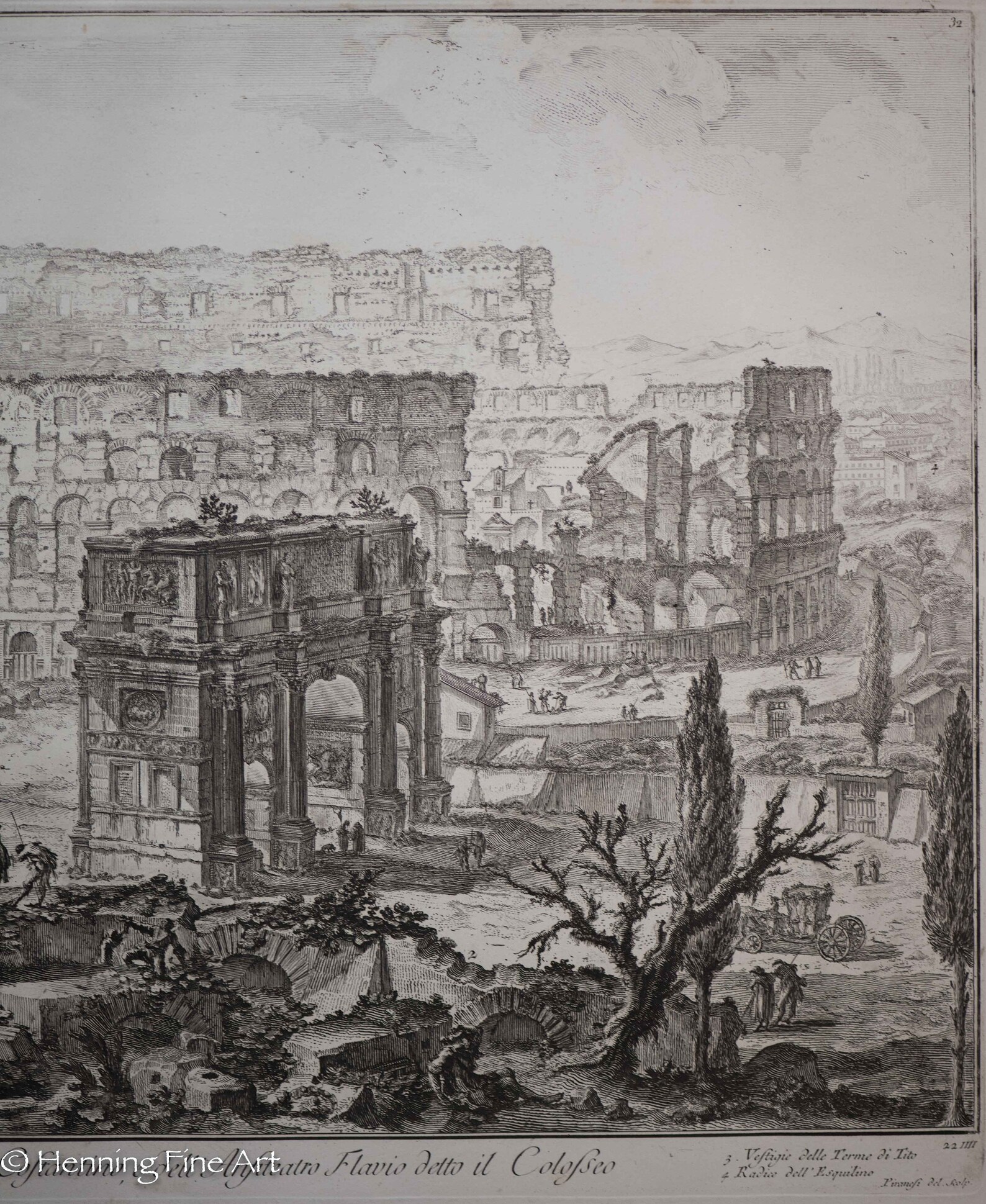 Giovanni Piranesi Rare Roman Etching Arch of Constantine and - Etsy