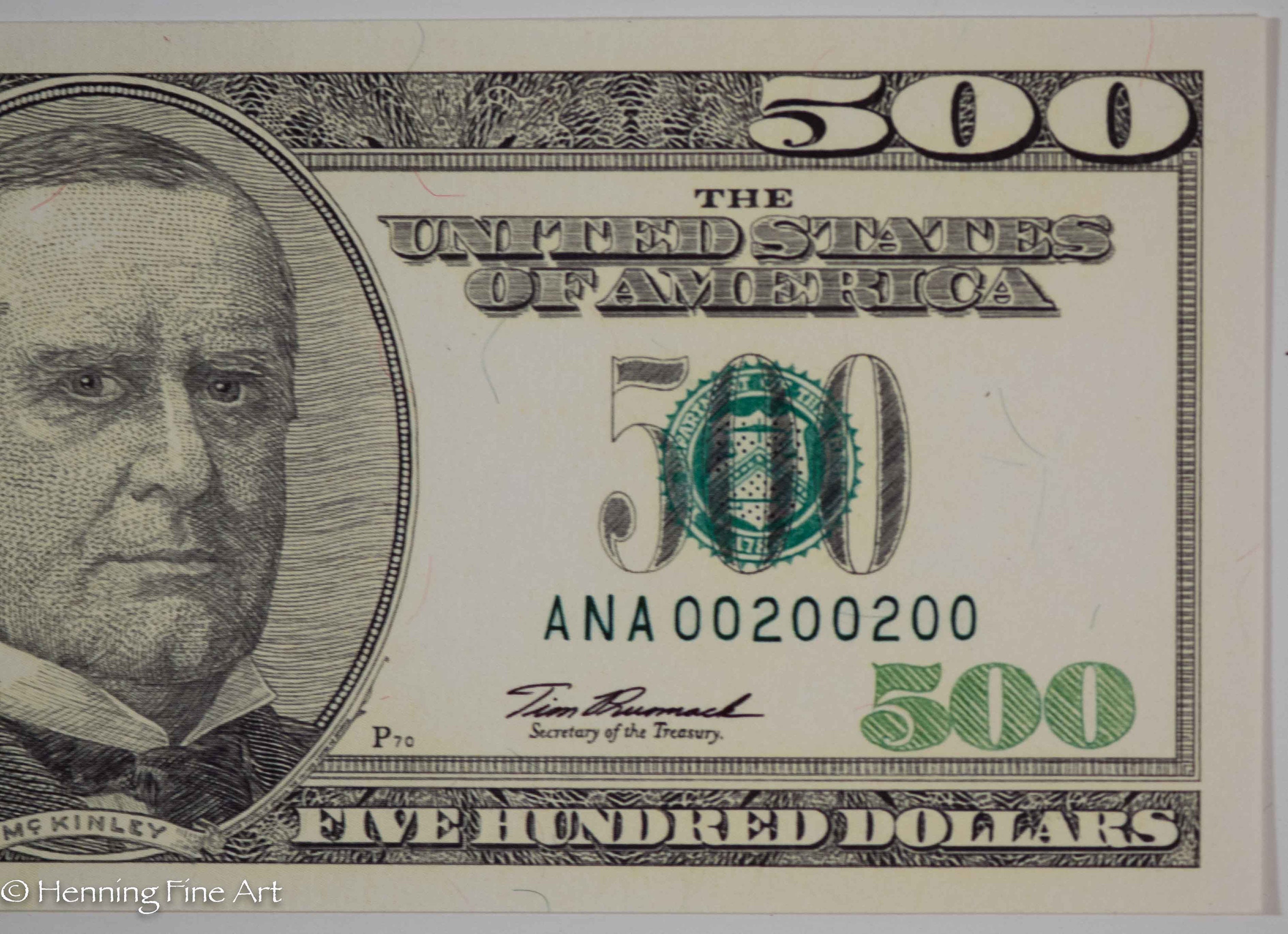 William Mckinley 500 Dollar Bill