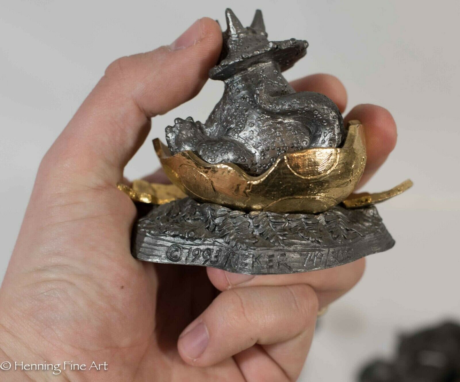 Michael Ricker Pewter Figures Set of 5, Dinosaur, Lions, Turtles ...