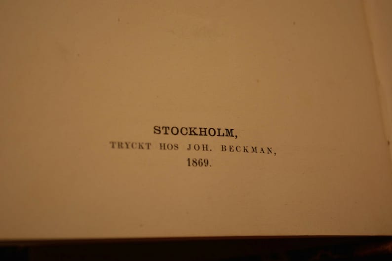 Lyckans Filosofi by Famous Philosopher Paul Janet Stockholm 1869 ...