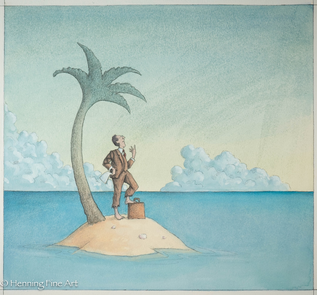 Rare Original Litigation Magazine Illustration Cover Art Drawing Signed ...