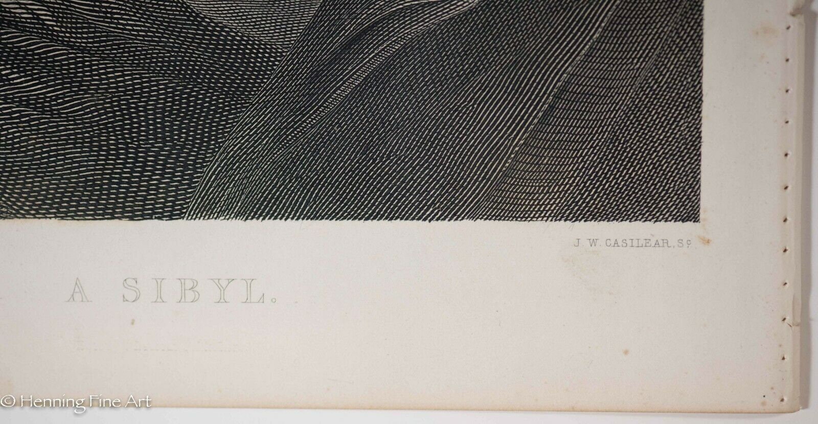 Antique American Engraving a Sibyl by Daniel - Etsy