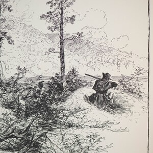 Beautiful Vintage Civil War Lithograph Rifle Pits Kennesaw Mountain ...