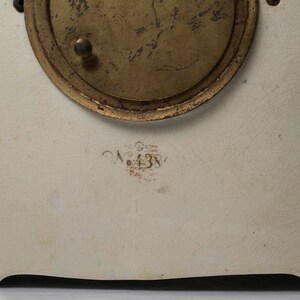 Antique Gilbert 438 Porcelain Case Clock, Beautiful Green W/ Original ...