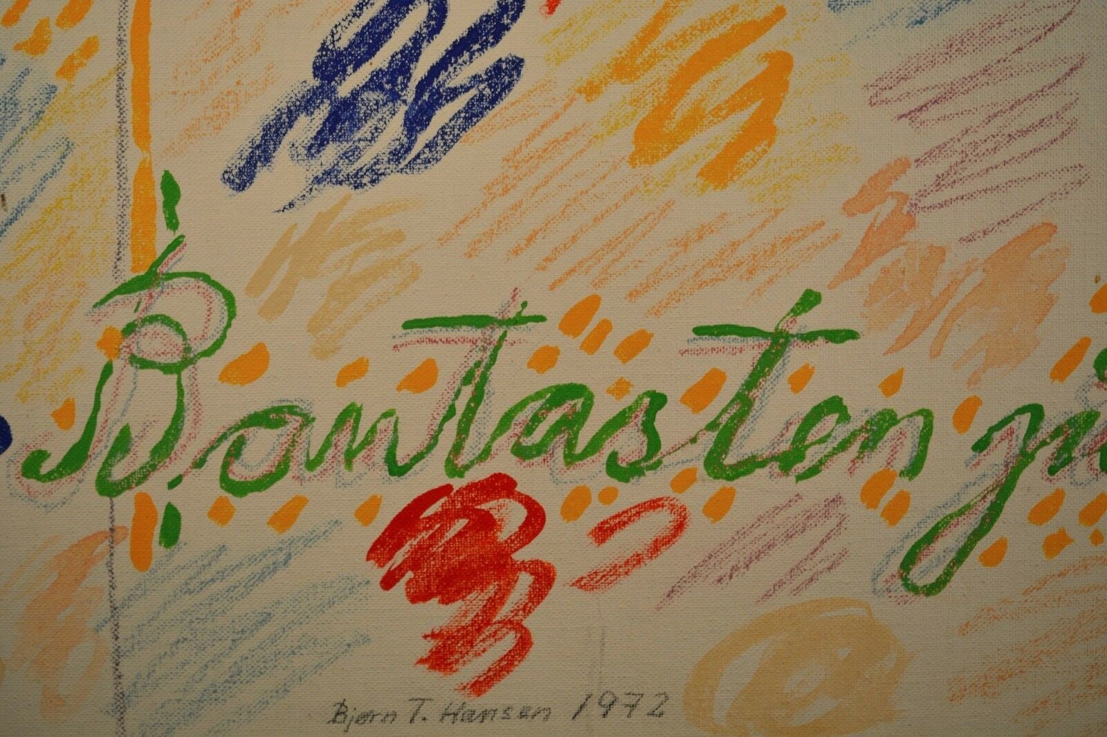 Bjorn T. Hansen Oil Painting, Listed Danish Artist, Pencil Signed, Fine ...