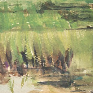 Beautiful Mildred E. Lusk Vintage Painting of a Mountain Landscape ...