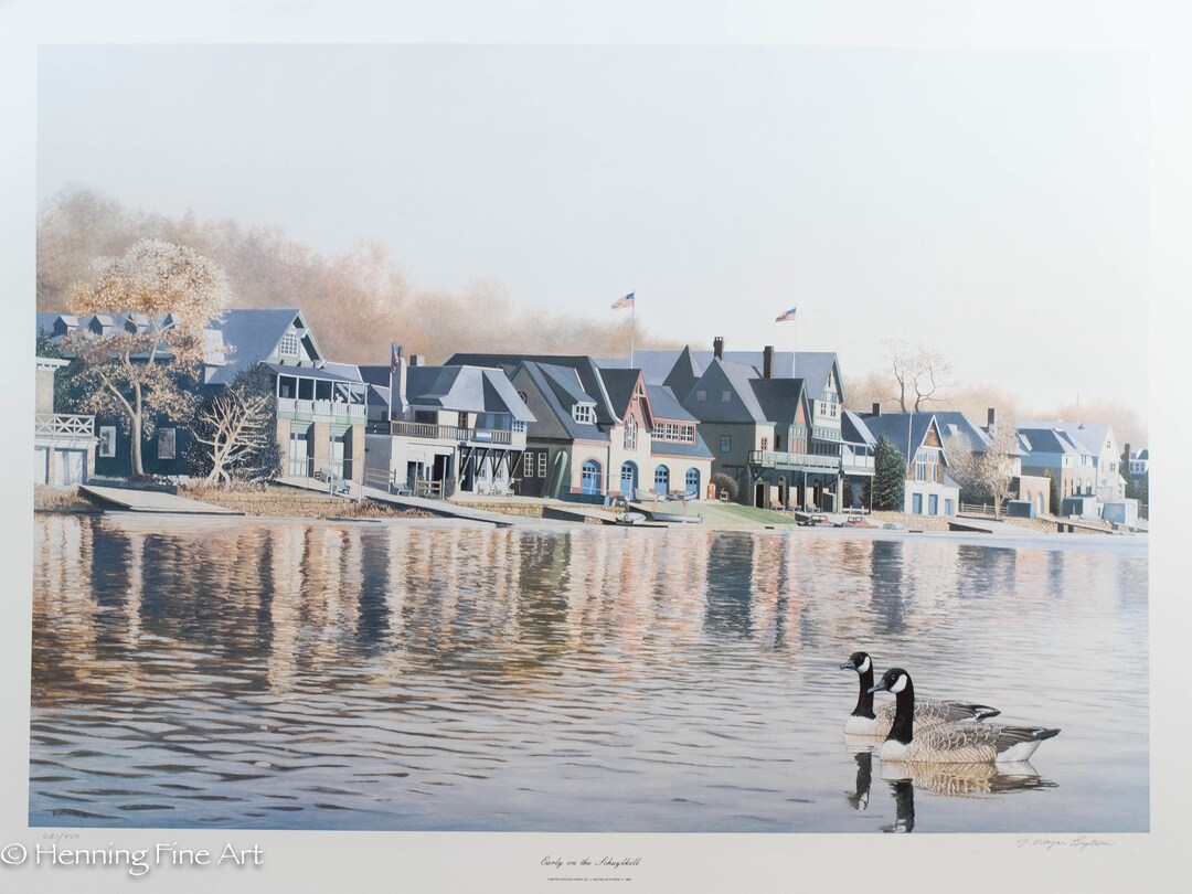 Beautiful J Wayne Bystrom Schuylkill River Pennsylvania Landscape ...