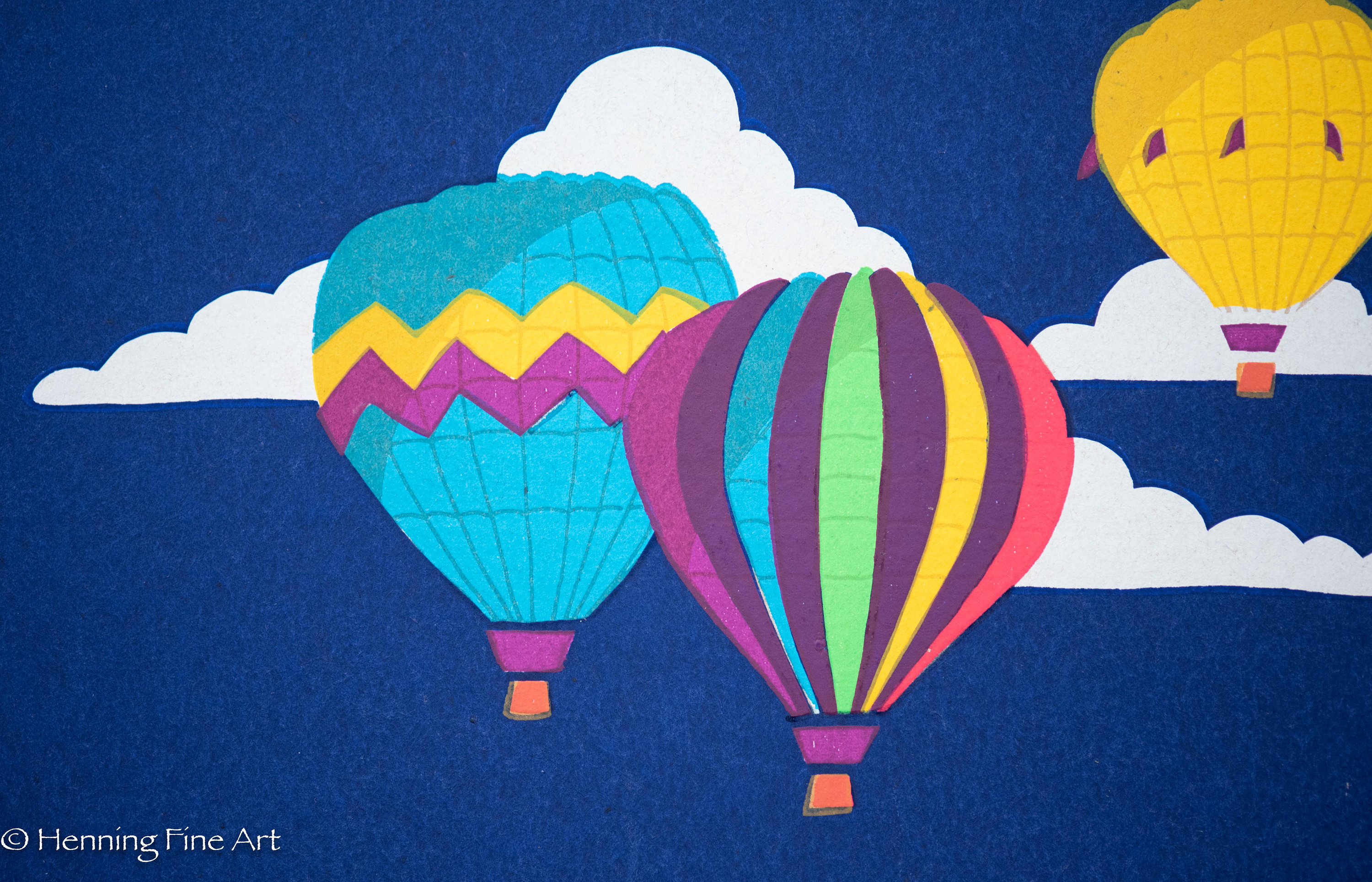 Beautiful Albuquerque Balloon Festival Screen Print 1989 Signed & Rare ...