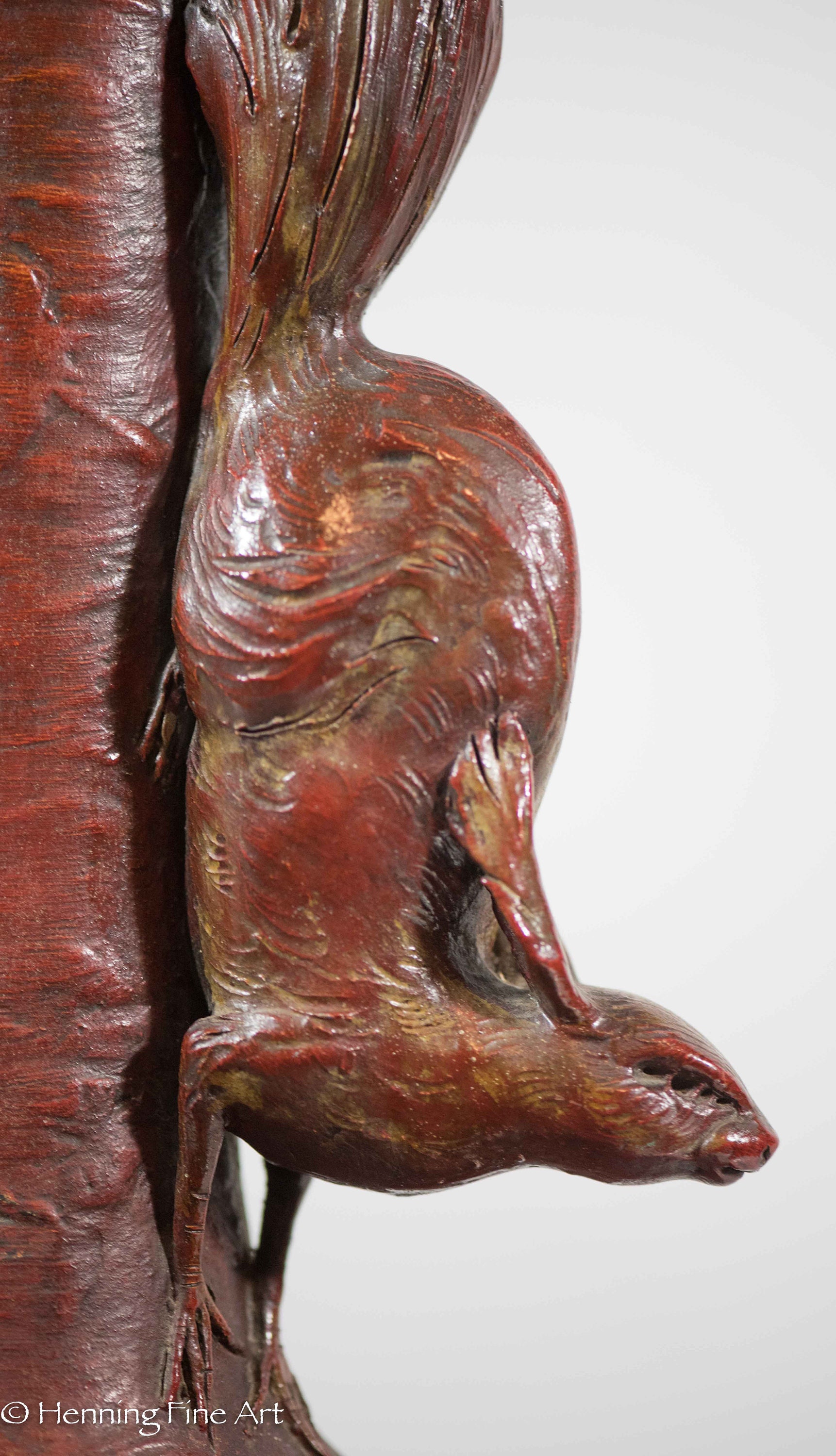 Antique German Art Pottery Vase Large Pine Needle & Squirrels - Etsy