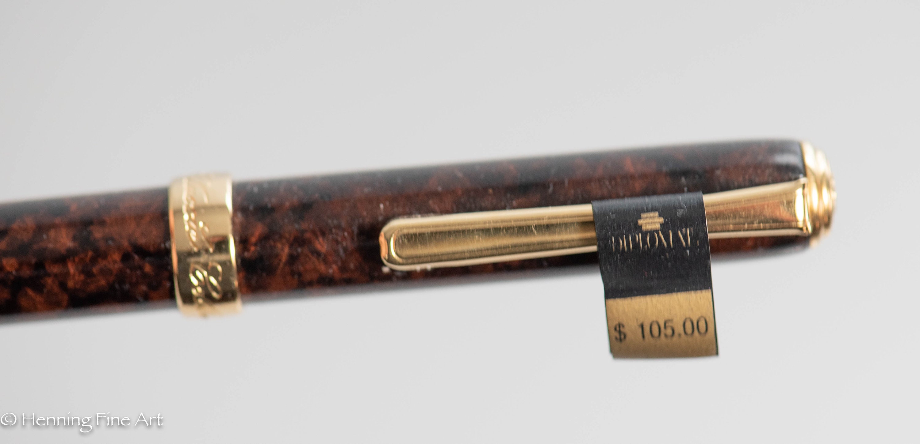 Beautiful Diplomat Classic Collection Brown Marble Ballpoint Pen Made ...