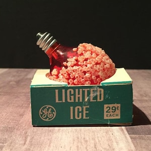 Vintage GE Lighted Ice Christmas Bulb Original Box / Snowball - Etsy Canada